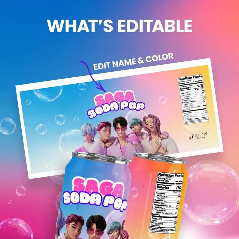 3 Kpop Demon Hunters Ramen Noodle Labels, Mira Rumi Zoey Cup Noodle ...