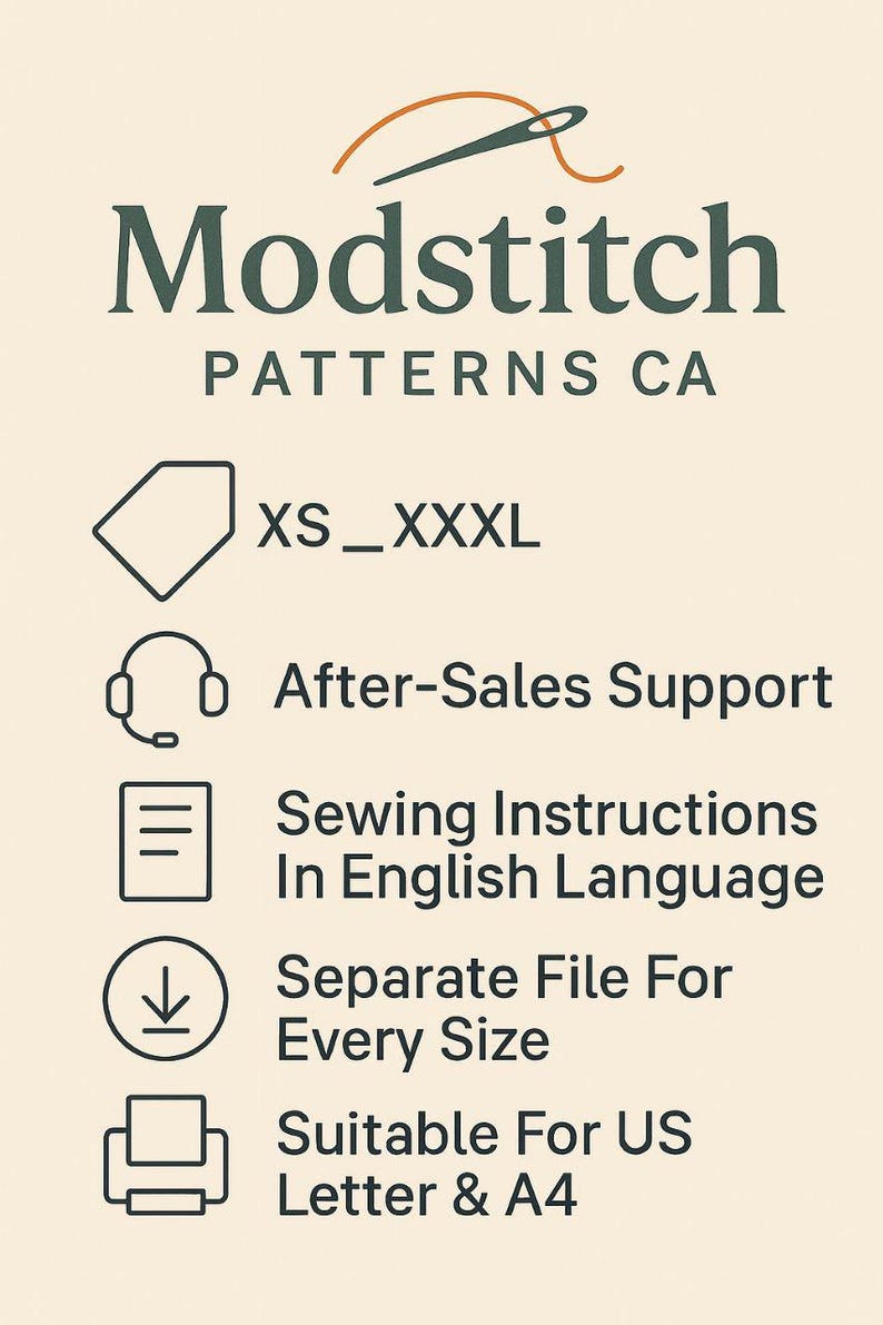 Raglan Sleeve A-line Dress PDF Sewing Pattern | Loose Fit Shift Dress ...