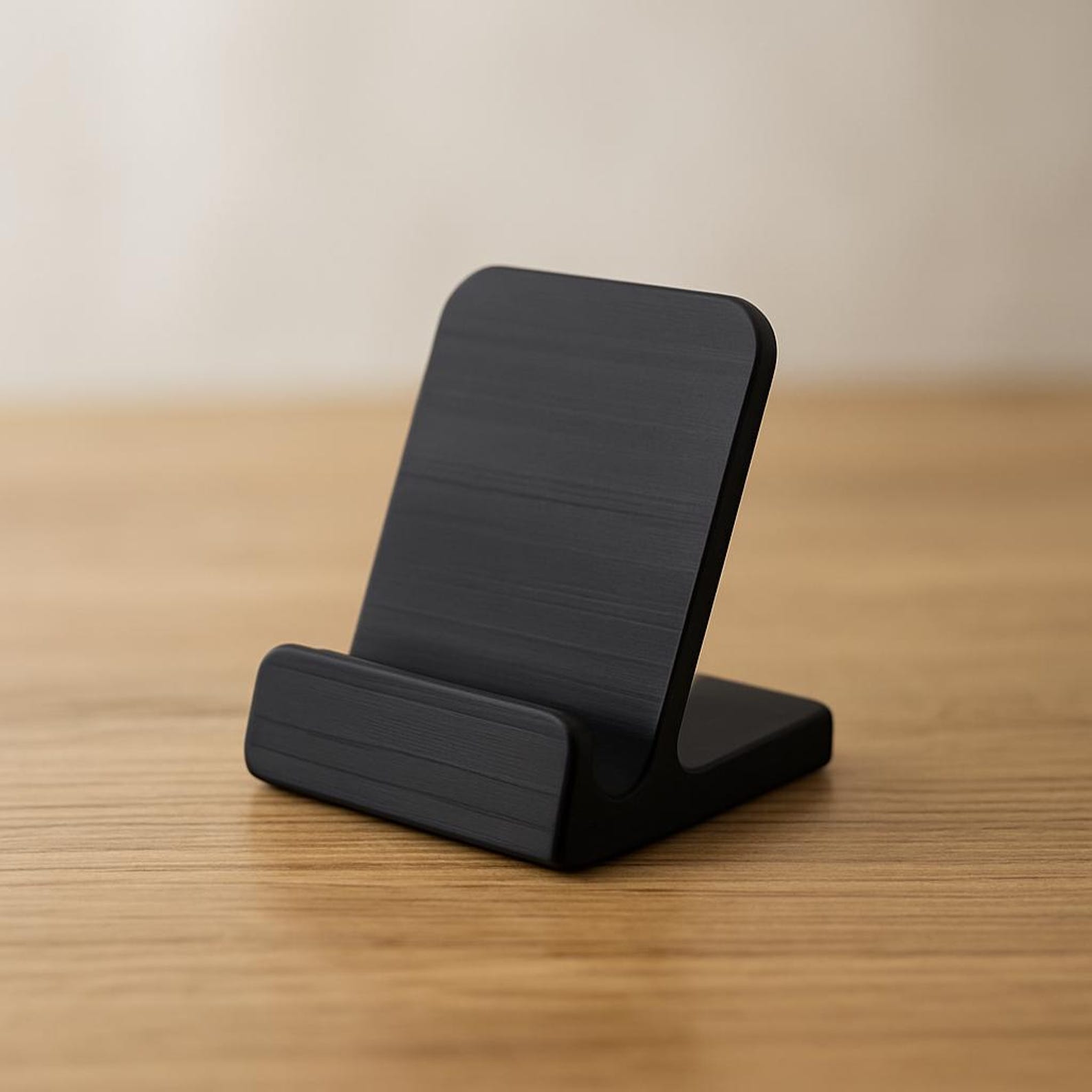 Modern 3D Printed Phone Holder – Minimalist Desk Stand for Smartphones ...