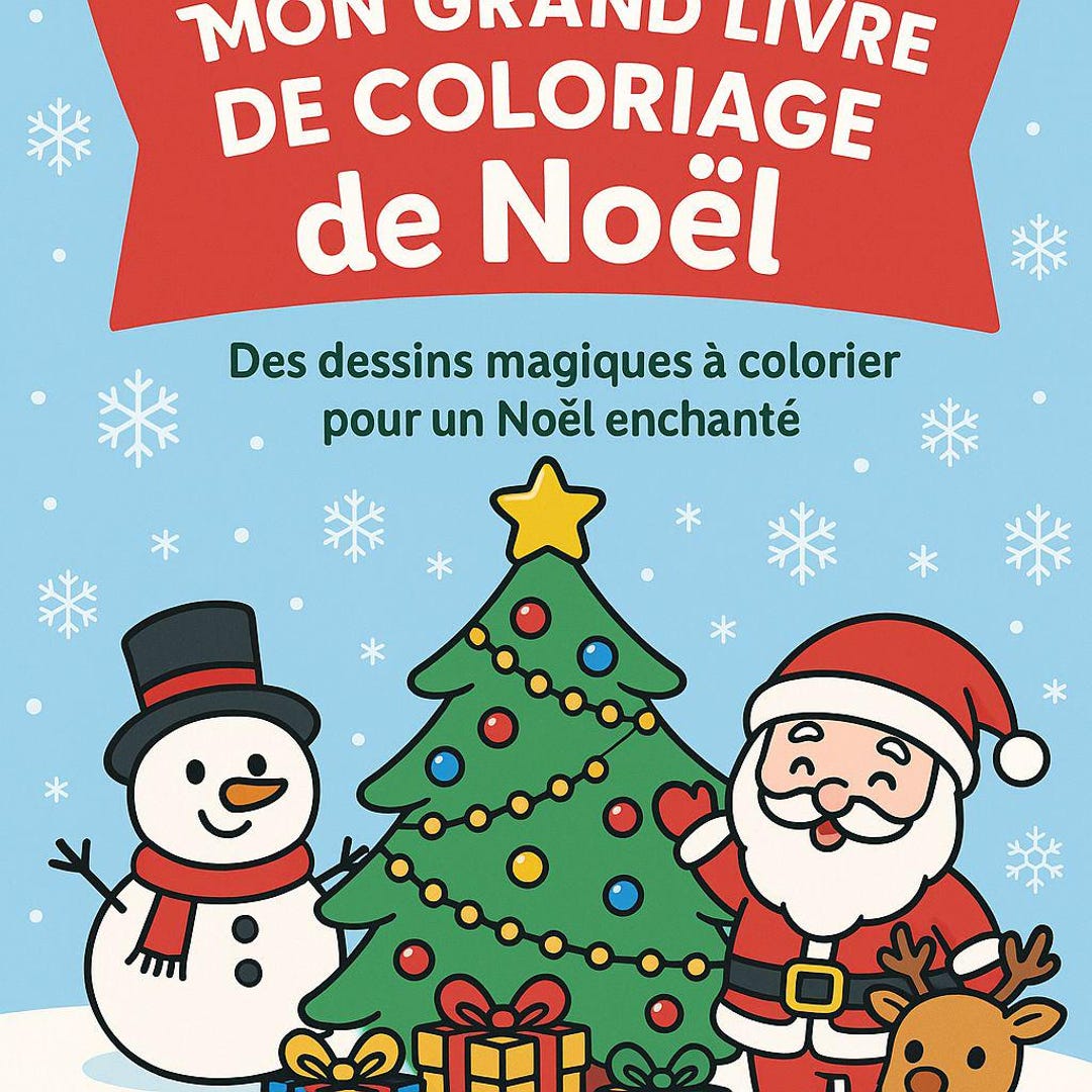 My Big Christmas Coloring Book Magical Drawings to Color Gift for Kids ...