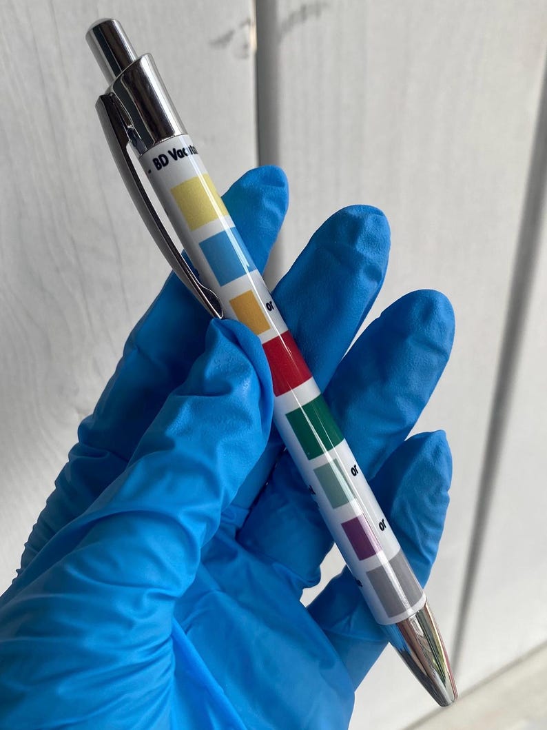 Medical Lab Order of Draw Refillable Ballpoint Pen, MLS, MLT, MLA ...