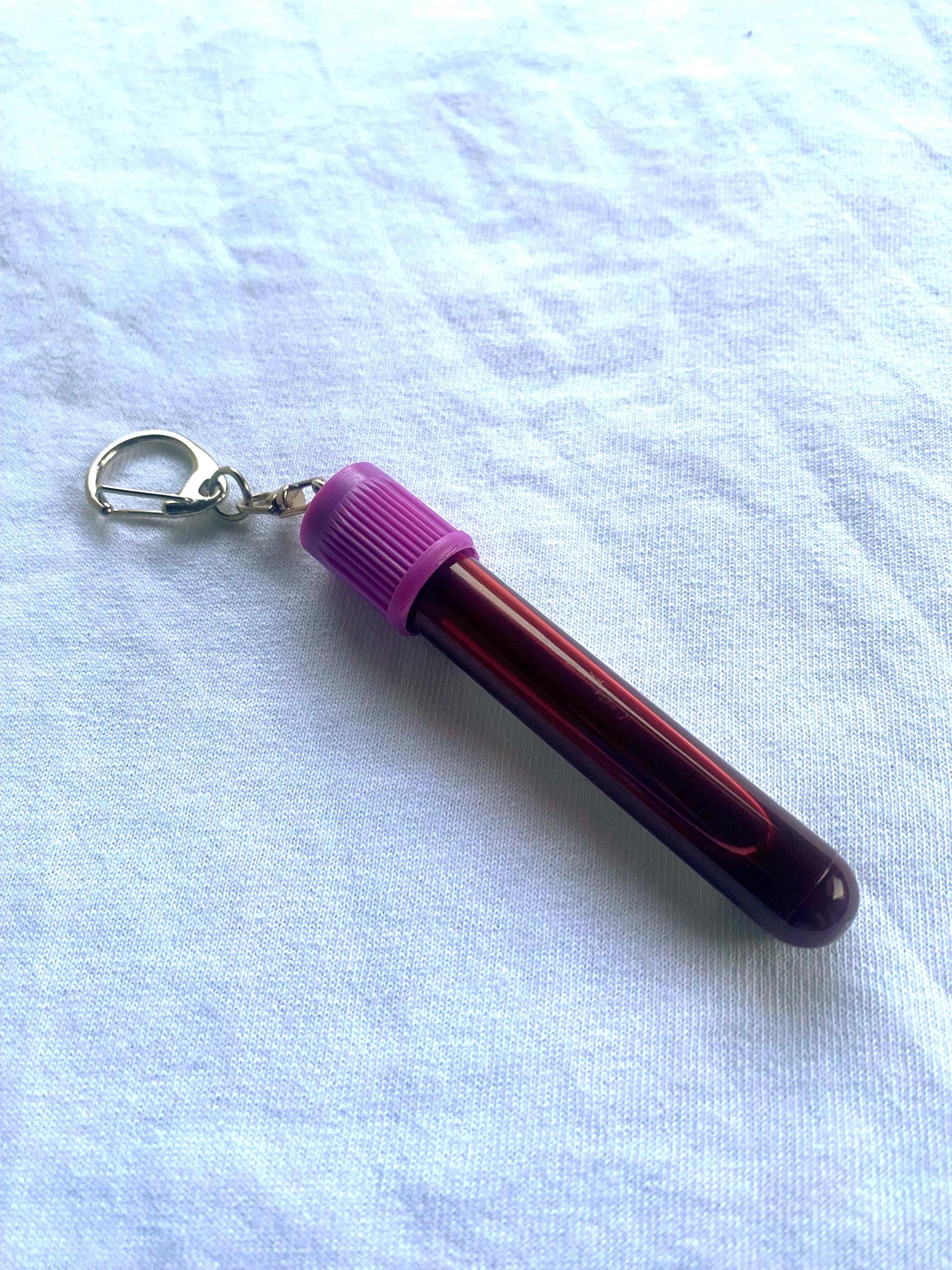 Blood Tube Keychain, Vacutainer Accessory for Medical Laboratory ...