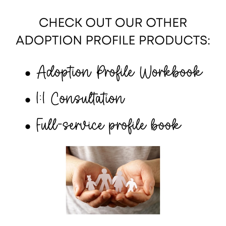 Editable Adoption Profile Book Template: Neutral Modern Design (8.5x11 ...