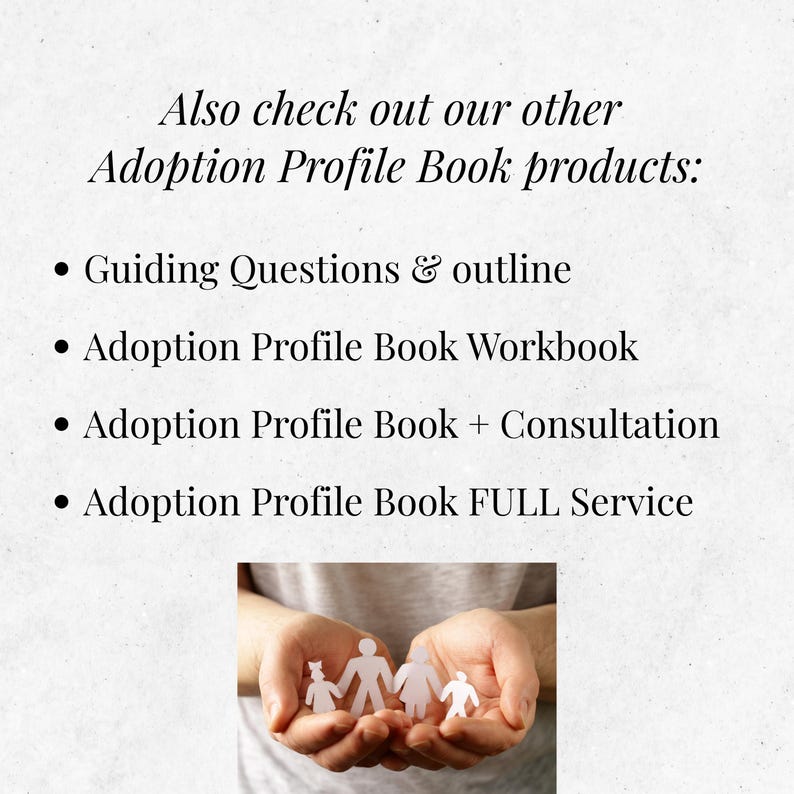 Editable Adoption Profile Canva Book Design Template Parent Guide Book ...