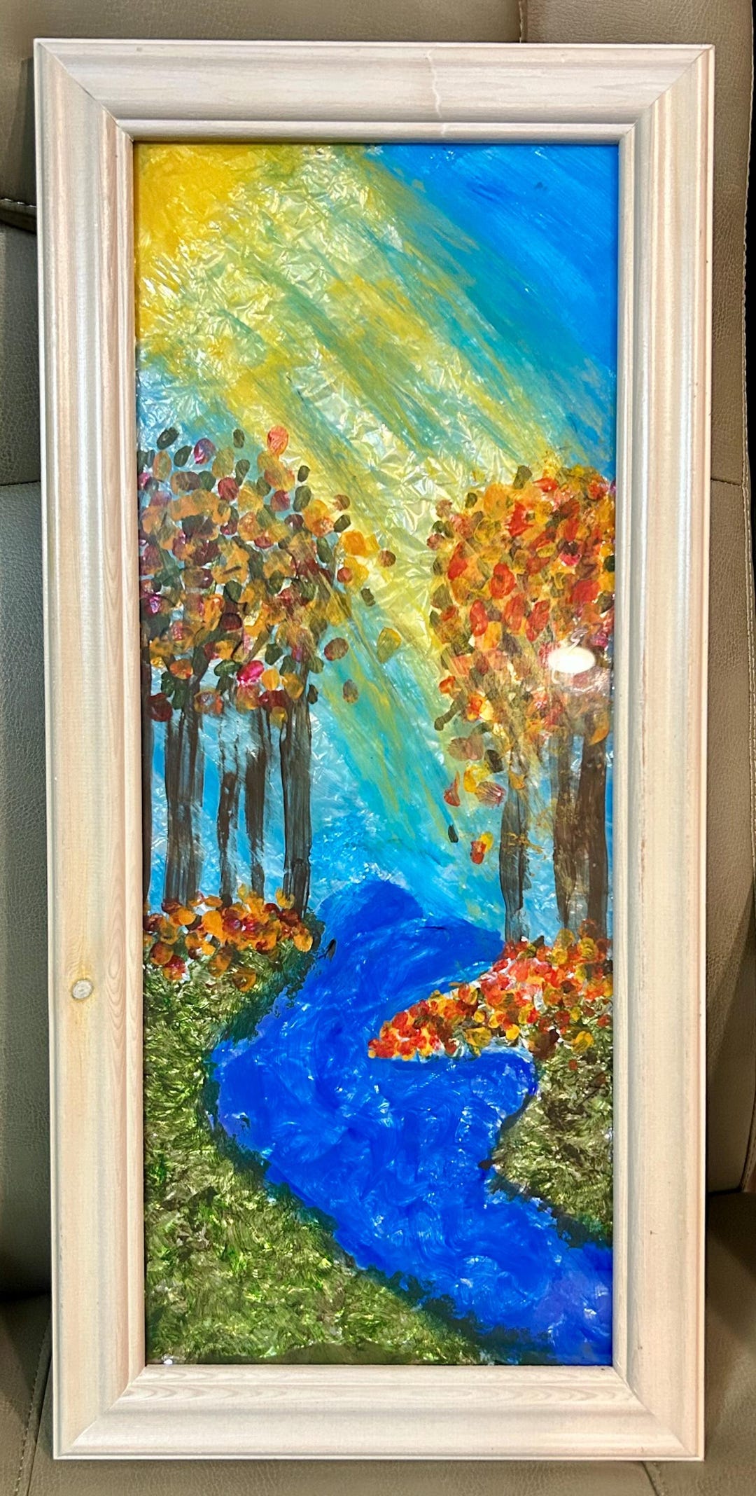 Sunbeam Kisses - Acrylic Painting - Faux Stained Glass or Sun-catcher ...
