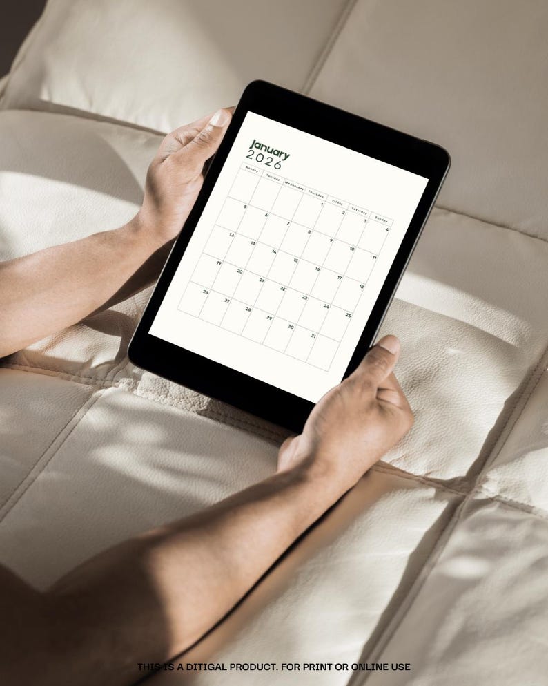2026 Printable Digital Planner | Monthly Planner, Habit Tracker, Daily ...