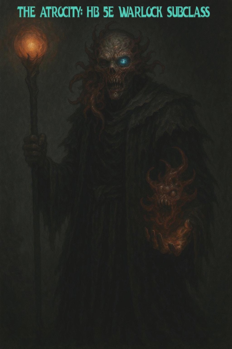 Horror Warlock Subclass: the Atrocity Patron 5e D&D (PDF) - Etsy