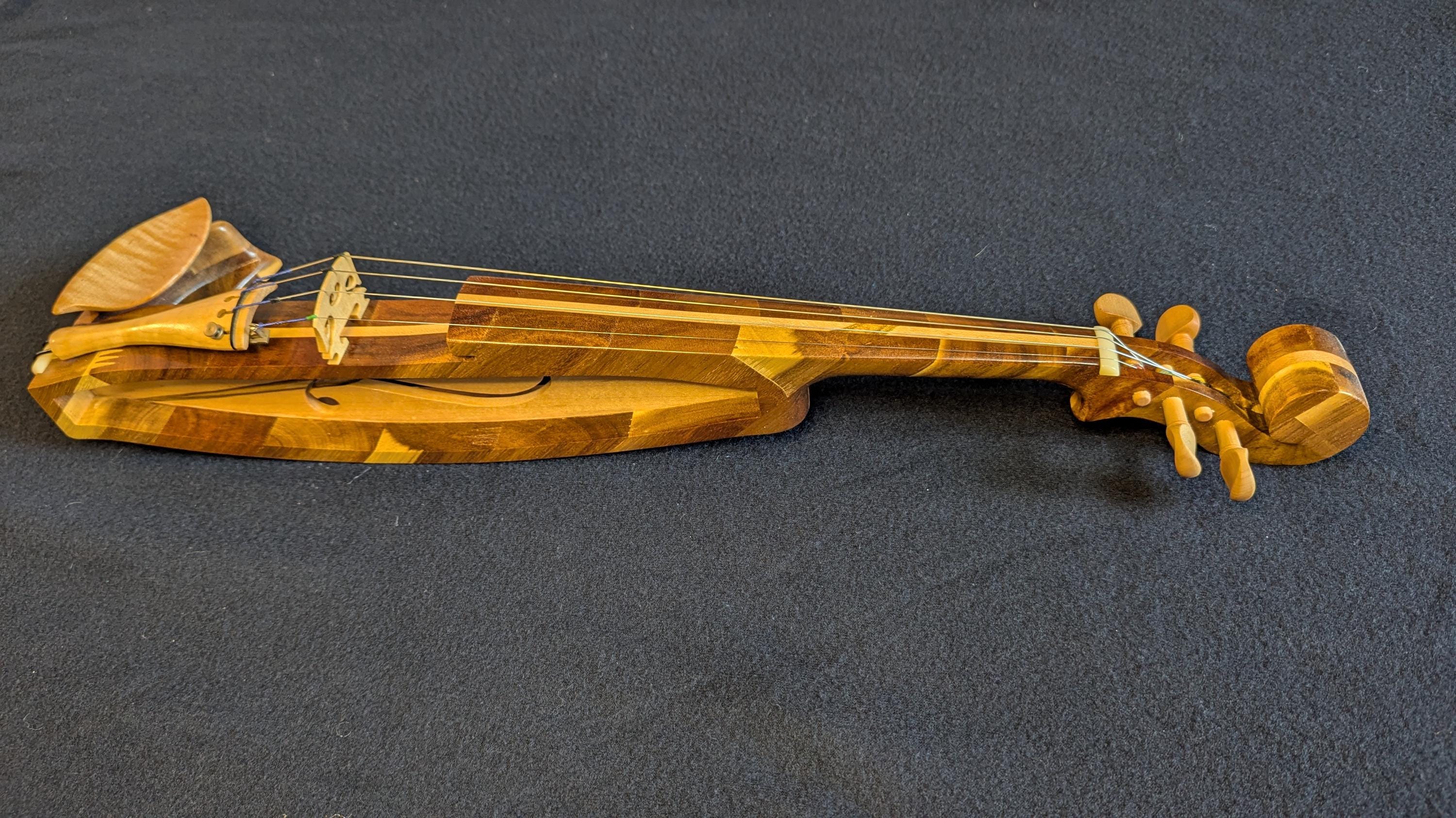 Hand-crafted Quiet Violin (4 Sizes), Practice Instrument, Violin for ...