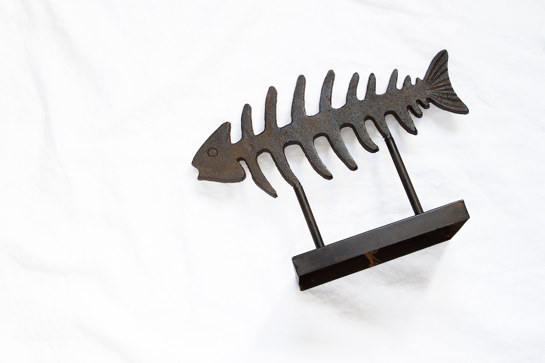 Mid Century Cast Iron Fish Sculpture - Etsy