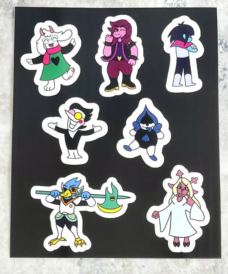 Deltarune Sticker Sheet - Etsy