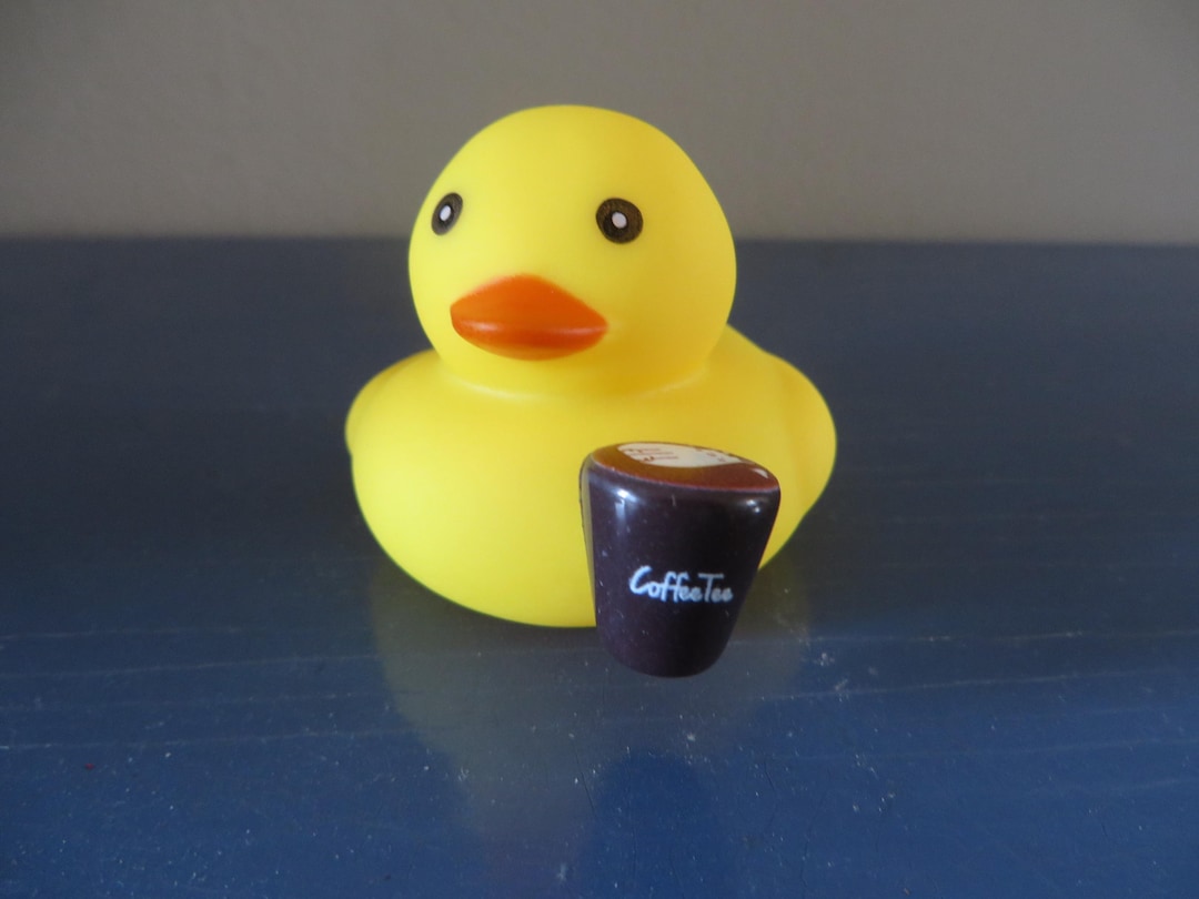 Coffee Lover Rubber Duck: Cappuccino Gag Gift - Etsy