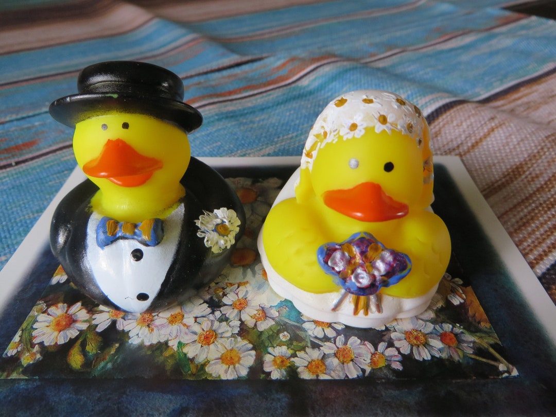 Custom Bride and Groom Rubber Ducky Set: Personalized Wedding Decor - Etsy