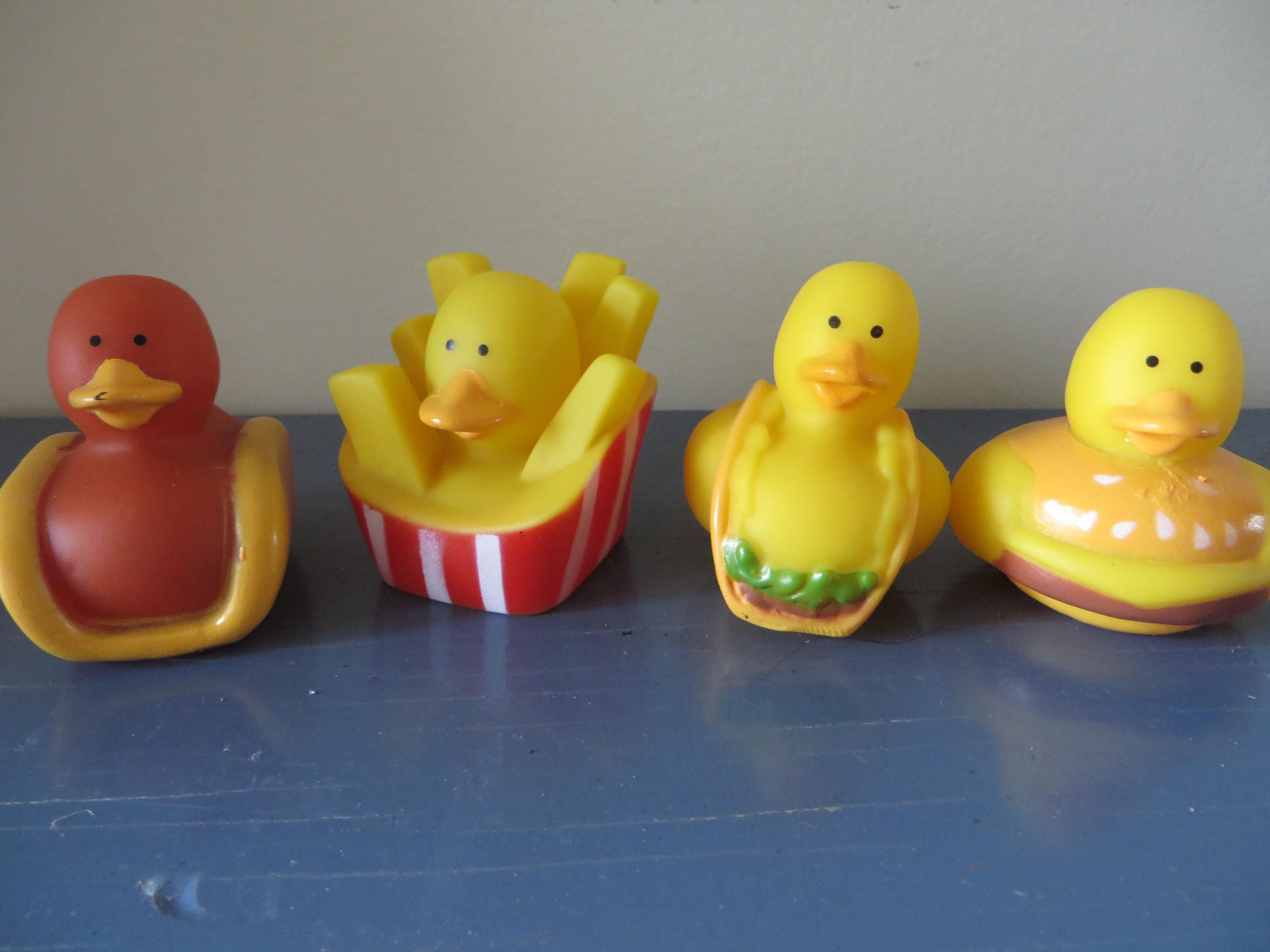 Fast Food Rubber Duck: Hamburger, Hot Dog, Fries, Taco - Etsy