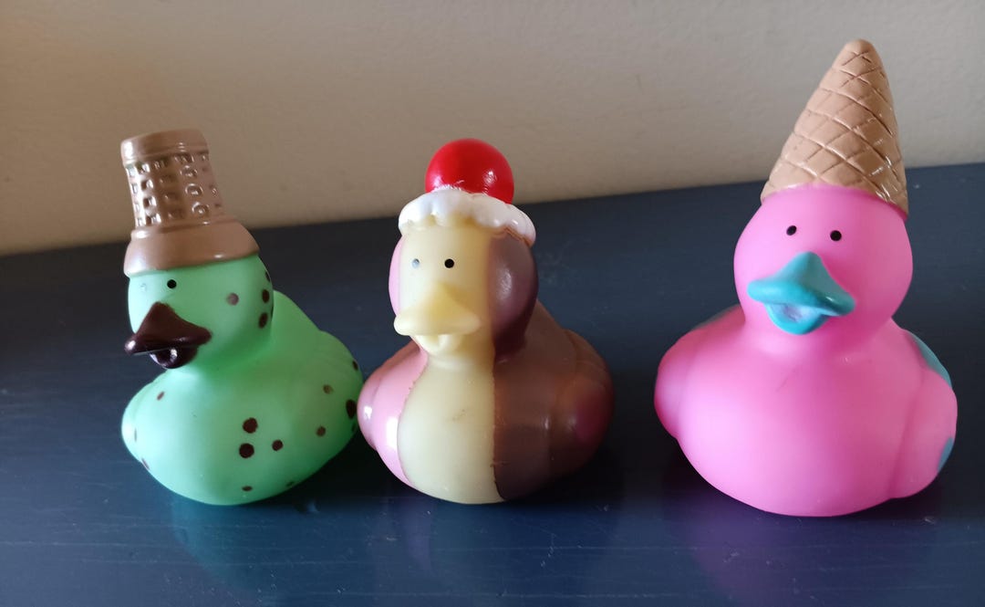 Ice Cream Rubber Duck: Party Favor Gag Gift - Birthday Party, Ice Cream ...