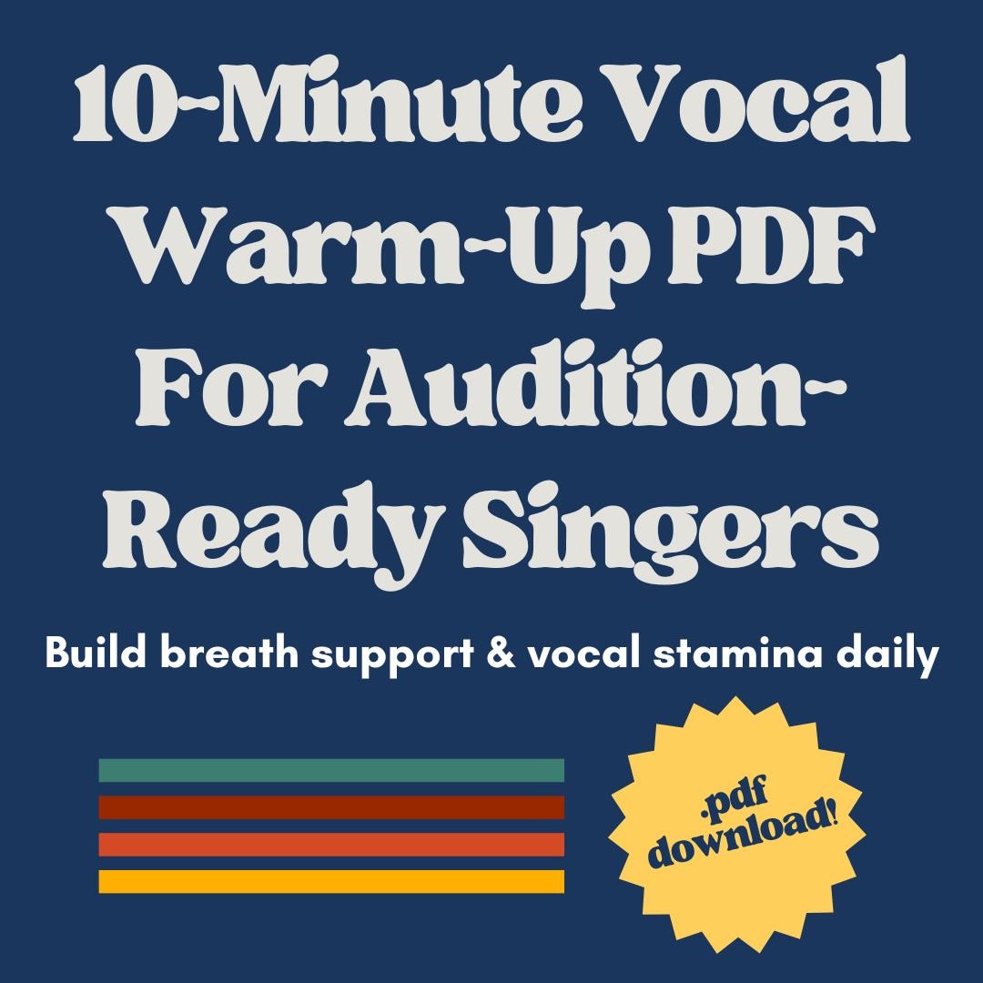 Vocal Warm-up PDF | 10-minute Daily Vocal Stamina & Breath Training for ...