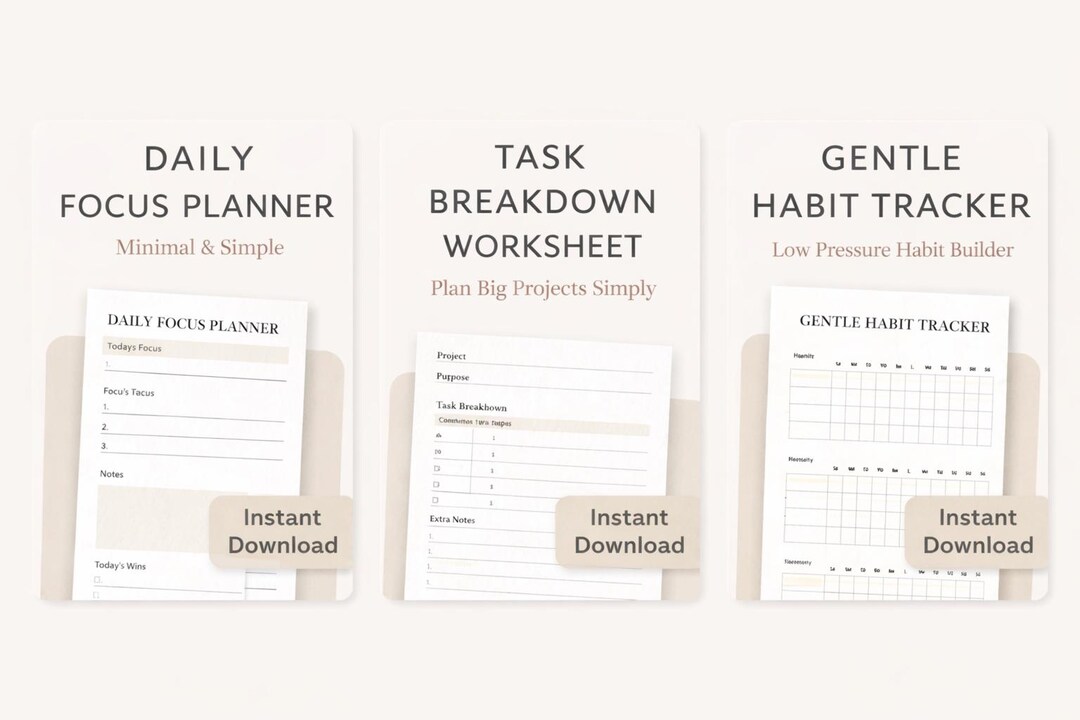 Task Breakdown Worksheet Printable | Break Big Tasks Into Steps ...