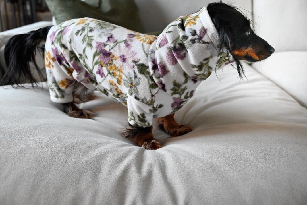 Dachshund Full Body Sweater • Luxury Fleece Pajamas • Snood - Etsy