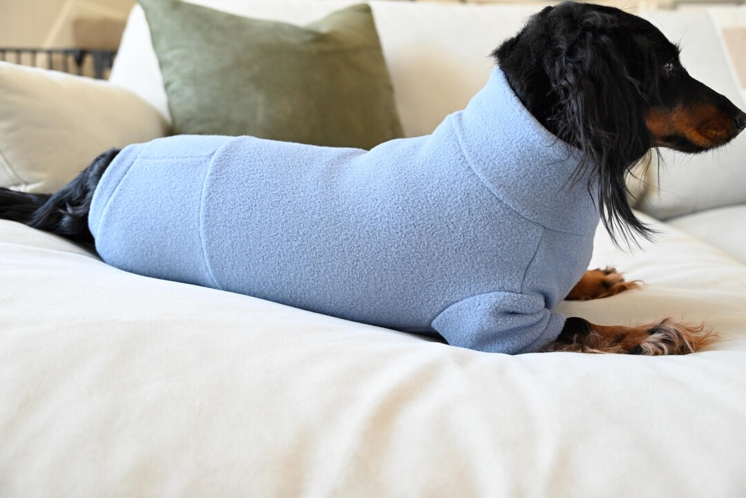 Dachshund Full Body Fleece Sweater | Pajamas Onesie | Olive,beige ...