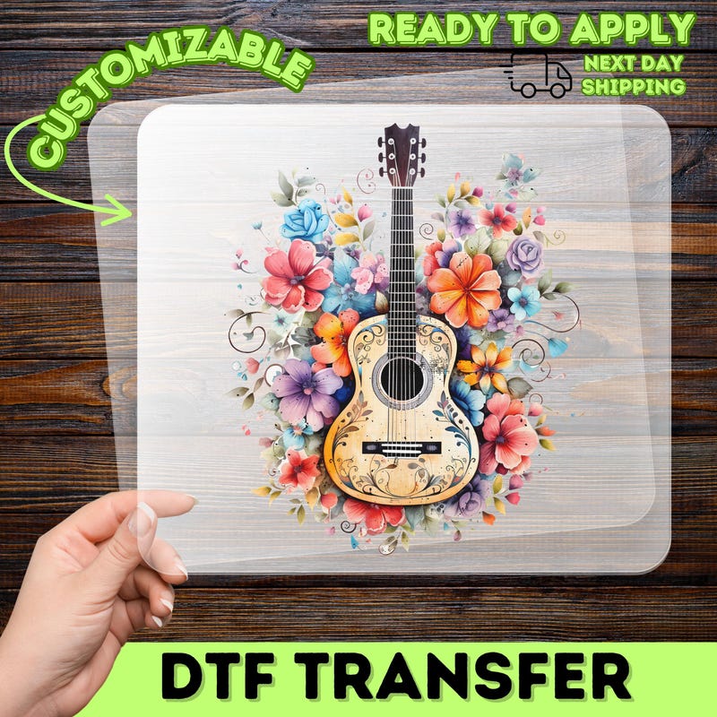 Artistic Guitar Decals - Etsy