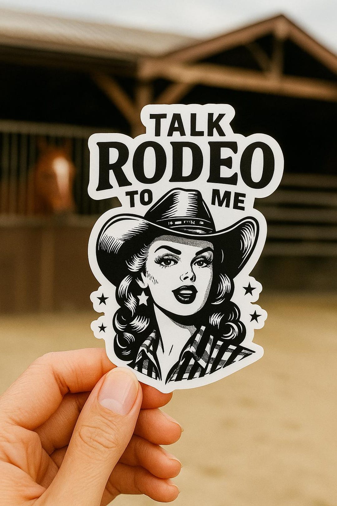 Fun Rodeo Vinyl Decal, Western Decor, Cowgirl Sticker, Talk Rodeo to Me ...