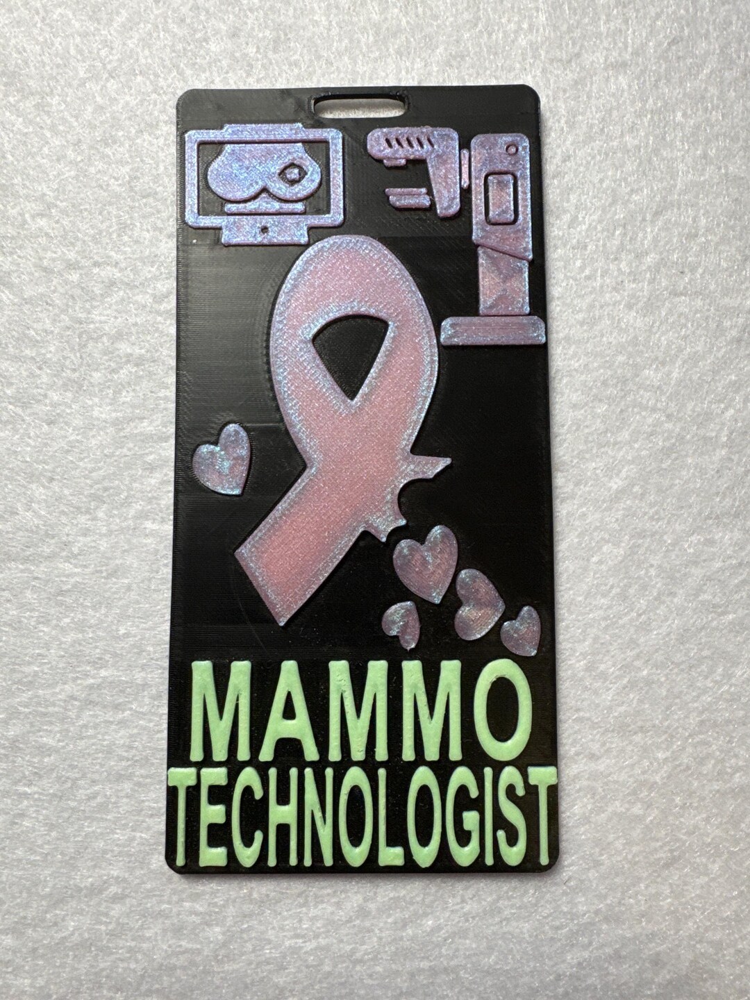 Customizable Mammography Badge Buddy, 3D Printed, Mammo - Etsy