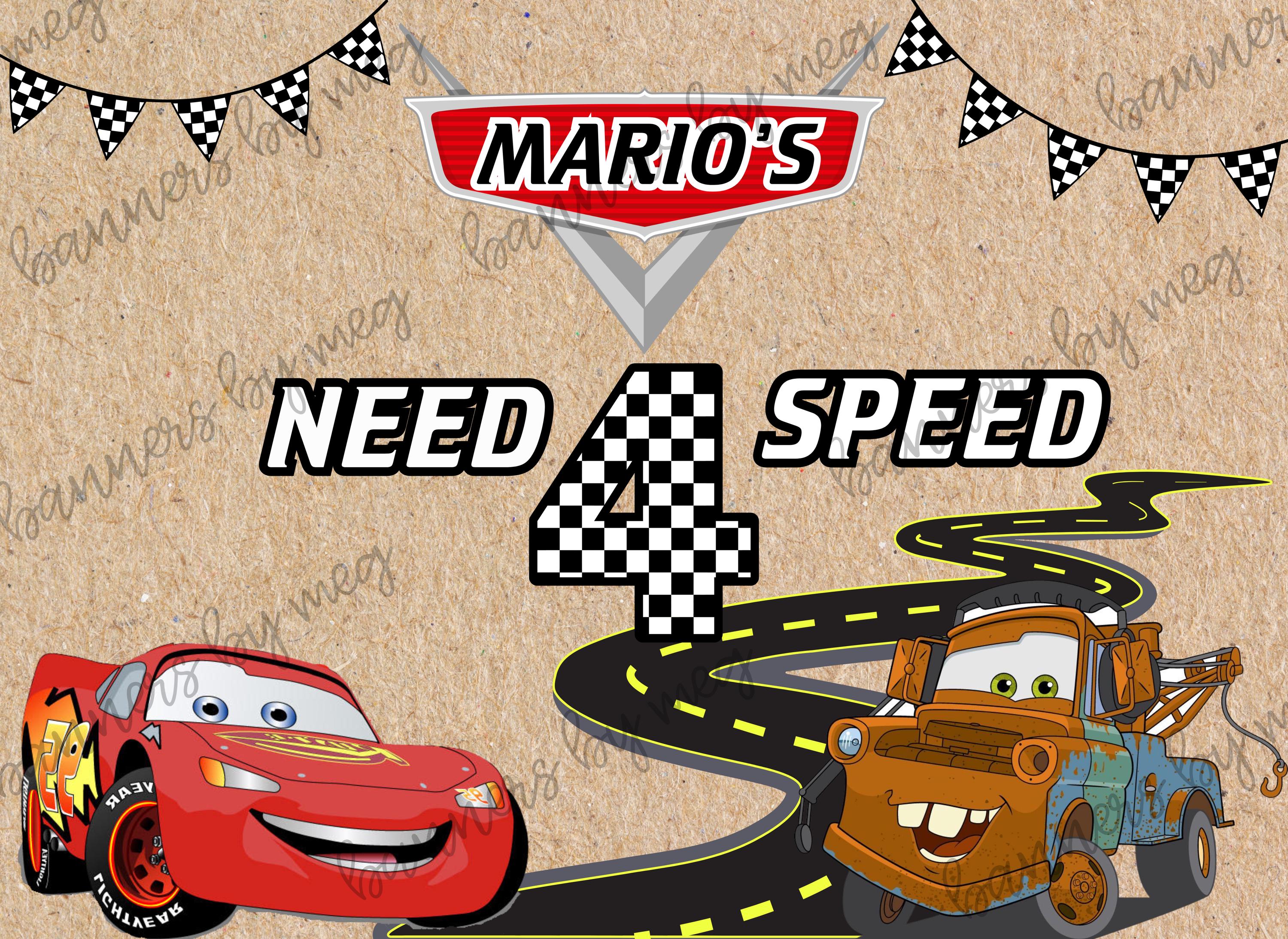 Cars Banner *need 4 Speed* TEMPLATE - Etsy