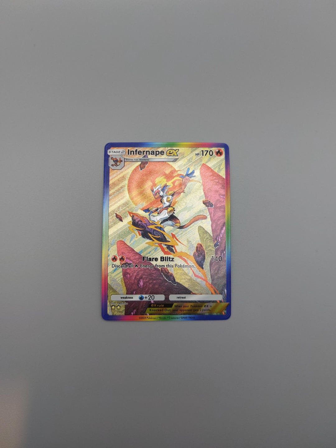 Infernape EX Pokemon TCG Pocket Space Time Smackdown Custom Textured ...