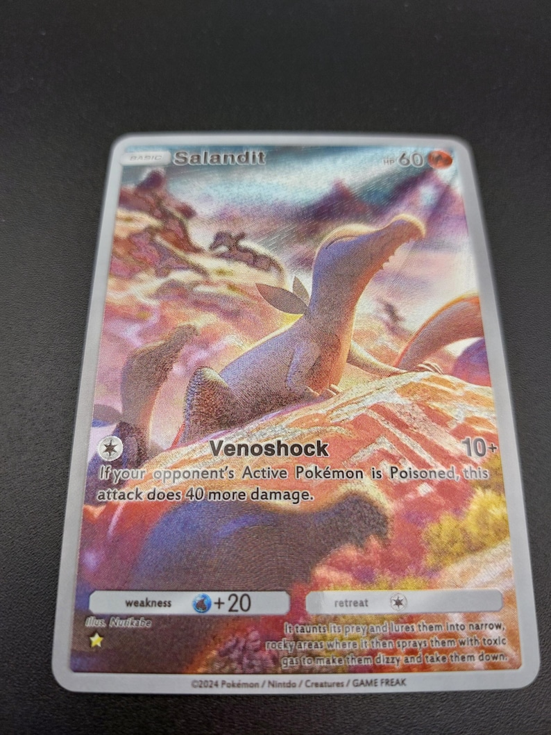 Salandit Pokemon TCG Pocket Mythical Island Custom Textured Full Alt ...