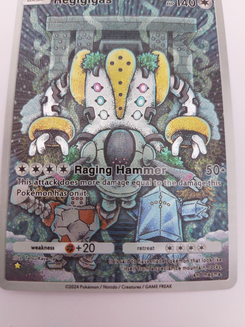 Regigigas Pokemon TCG Pocket Space Time Smackdown Custom Textured Full ...