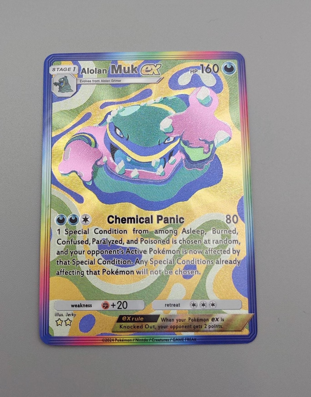 Alolan Muk Pokemon TCG Pocket Celestial Guardians Custom Textured Full ...