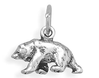 Sterling silver bear | Etsy