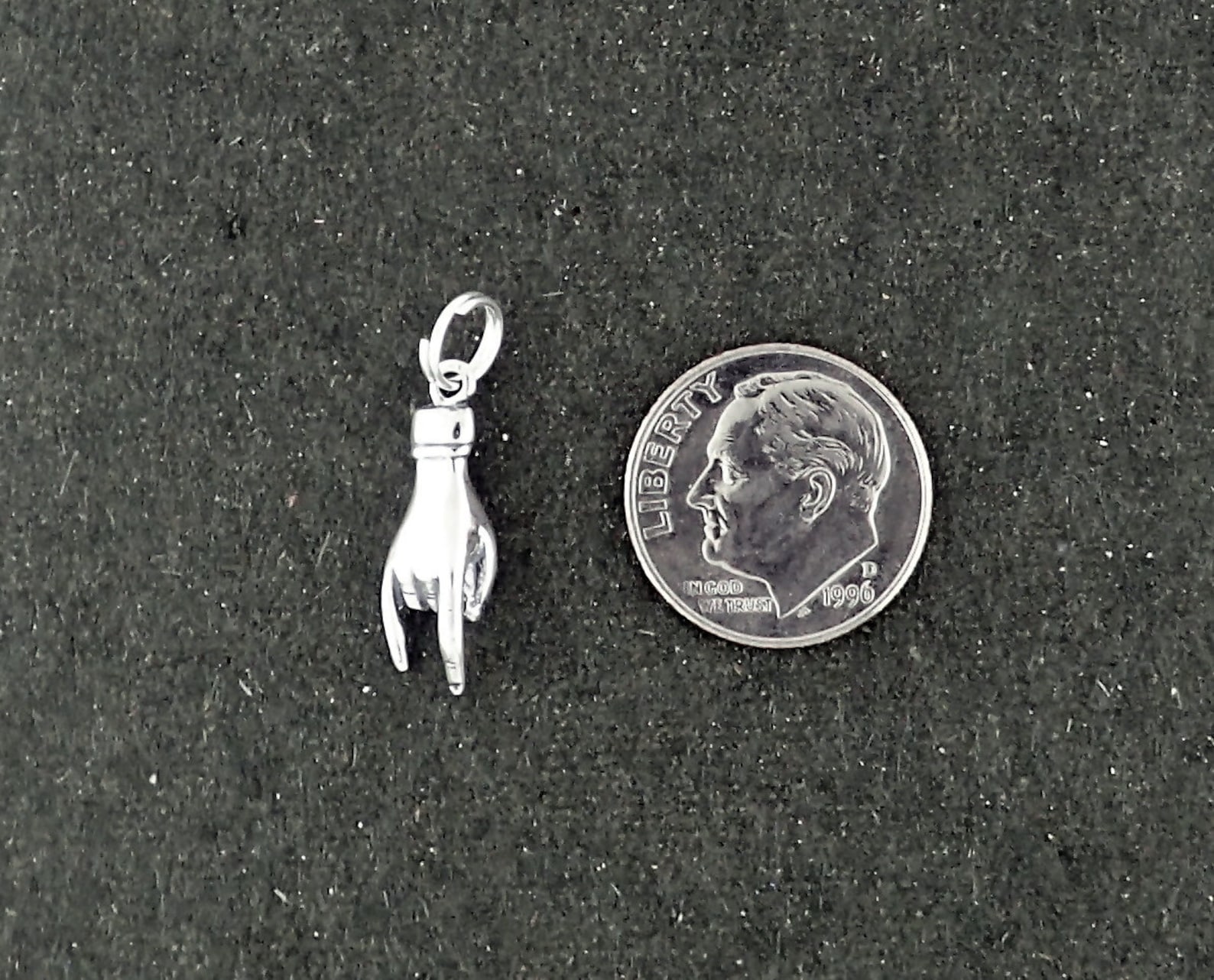 Italian Hand Charm Sterling Silver Mano Cornuto Good Luck | Etsy