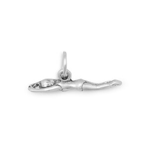 Swimmer Charm Sterling Silver Pendant Girl Woman Female Athlete 3D ...