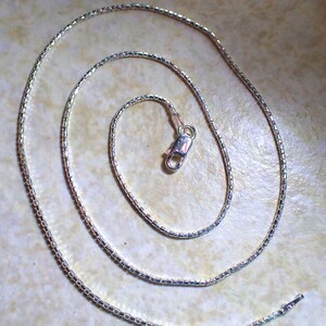 Diamond Cut Popcorn Chain 925 Sterling Silver 1.2mm Width 20" 24 ...