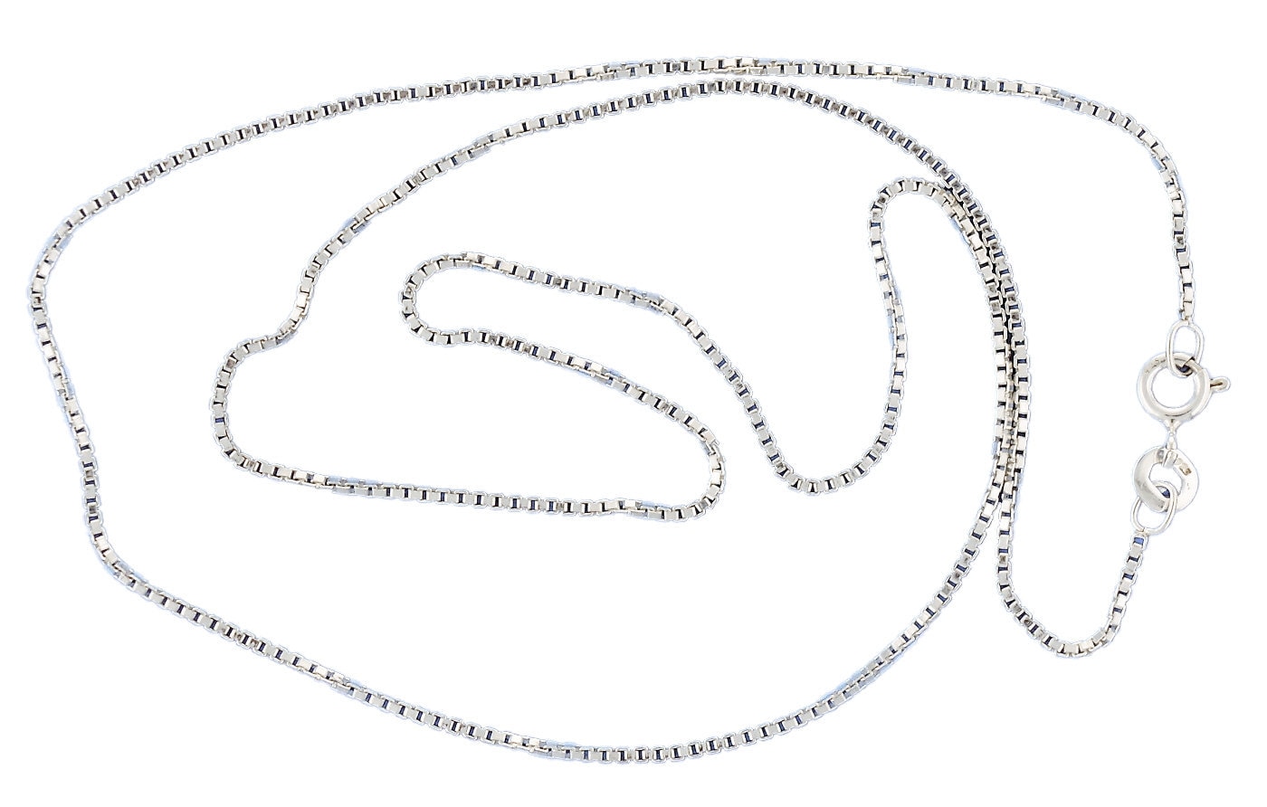 Box Chain Sterling Silver 1.1mm width 16 18 | Etsy