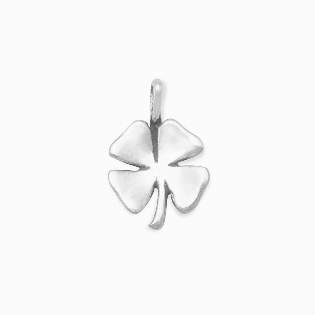 Sterling Silver Lucky Four Leaf Clover Charm Pendant Good Luck - Etsy