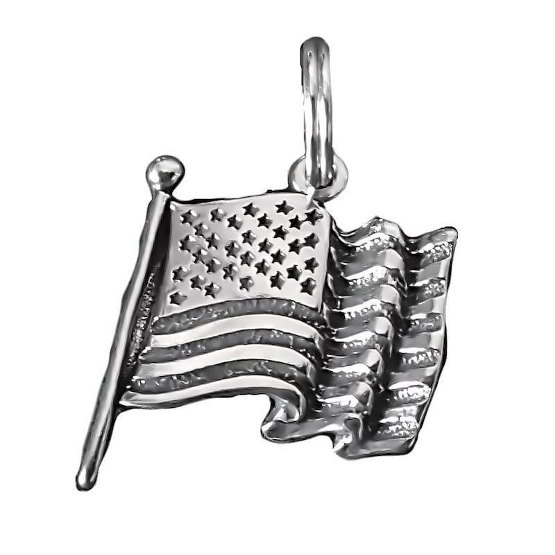 American Flag Charm - Etsy