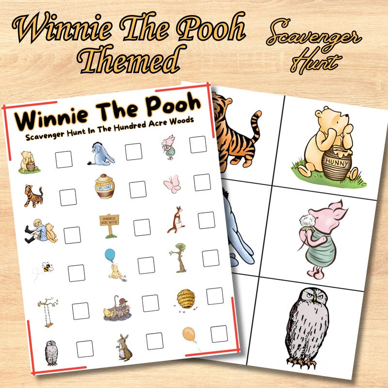 Kids Scavenger Hunt Woods - Etsy