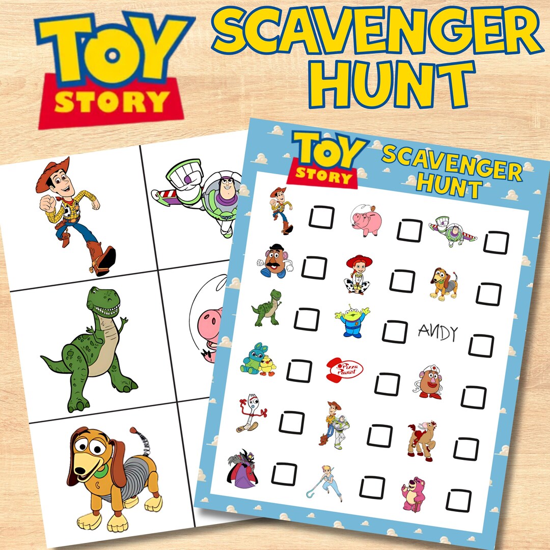 Toy Story Scavenger Hunt Game: Kids Birthday Party Activity, Toy ...