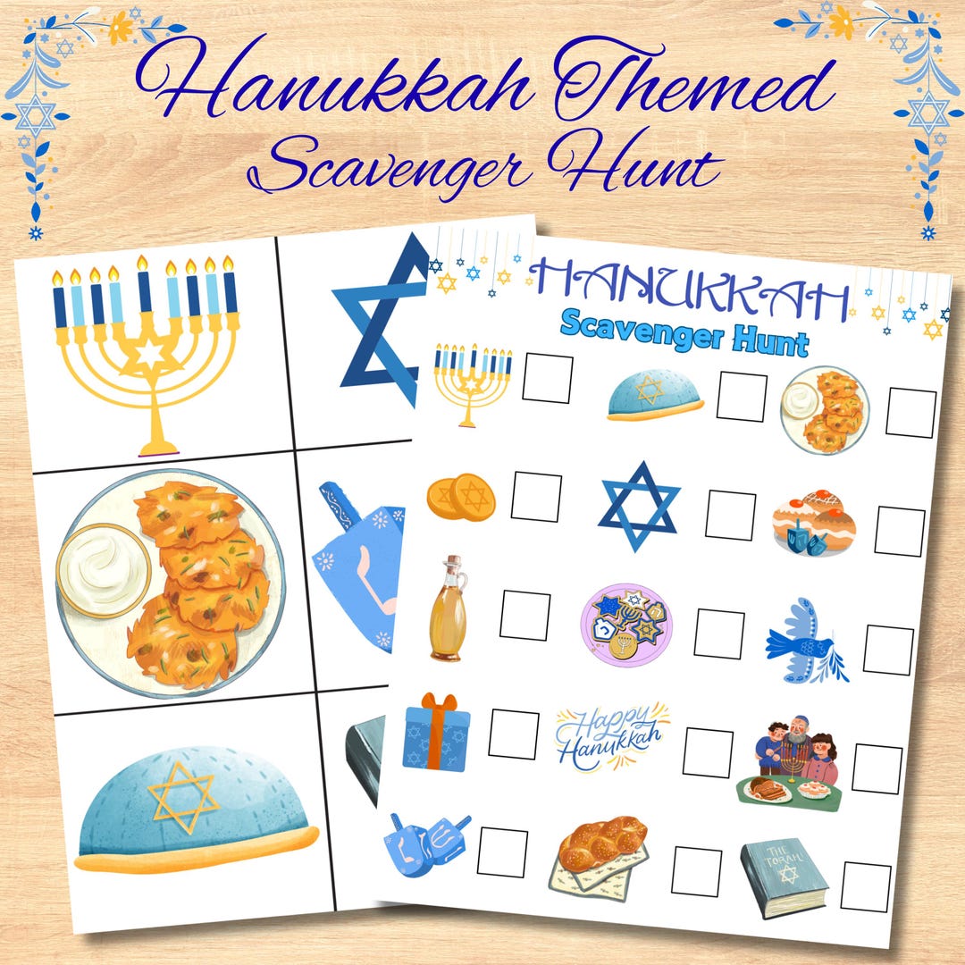 Búsqueda del tesoro de Janucá, Búsqueda del tesoro temática de Janucá ...