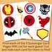 Superhero Scavenger Hunt, Superhero Game, Superhero Birthday, Superhero ...