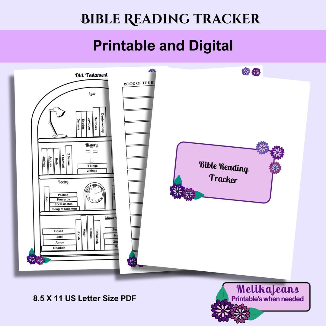 Bible Chapter Tracker|printable| Bible Reading Log | Colour in Bible ...