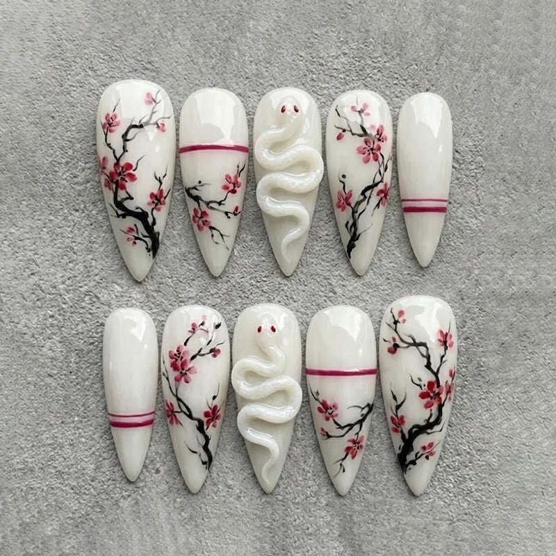 Pink Gothic Nail - Etsy