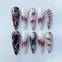 FAYE | Fairycore Aesthetic Press on Nails | Jade Aurora Nails | Lily ...