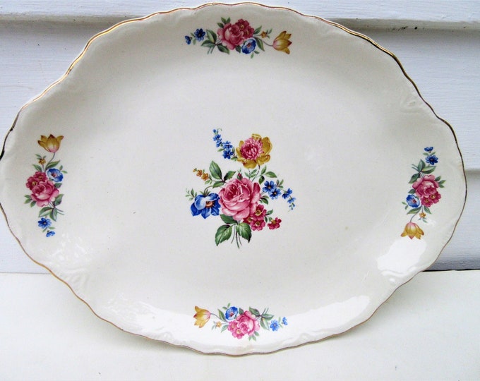 Vintage Hazel Scio Oval Platter | Serving Tray | Scio Hazel 11 Inch ...