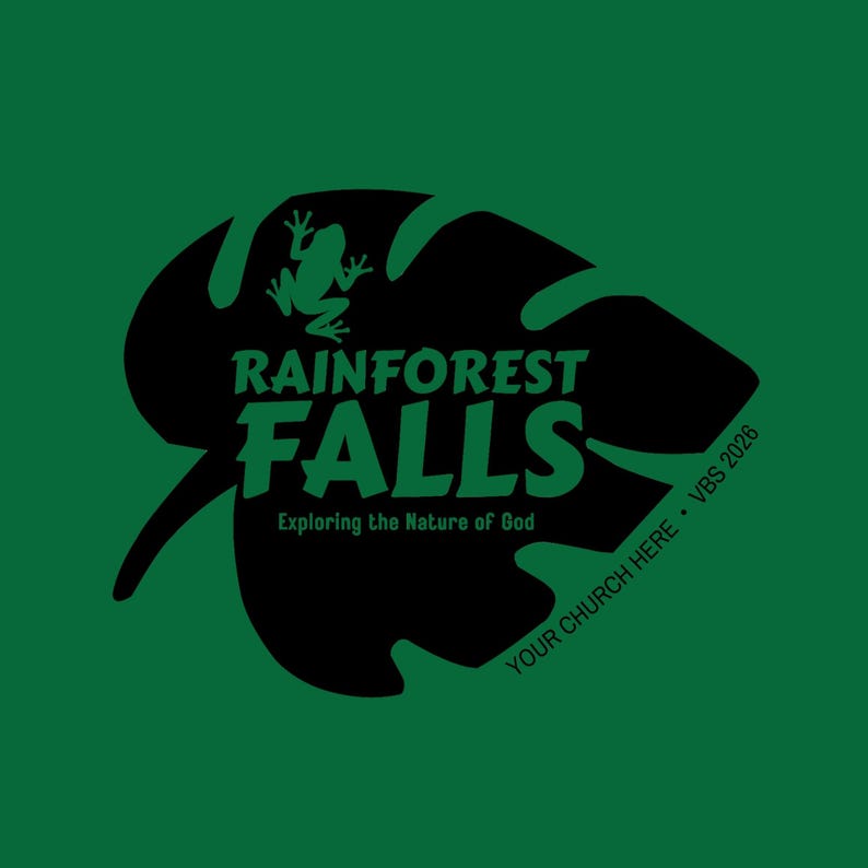Rainforest Falls VBS 2026 GRAPHIC for T-shirt - Frog - Etsy
