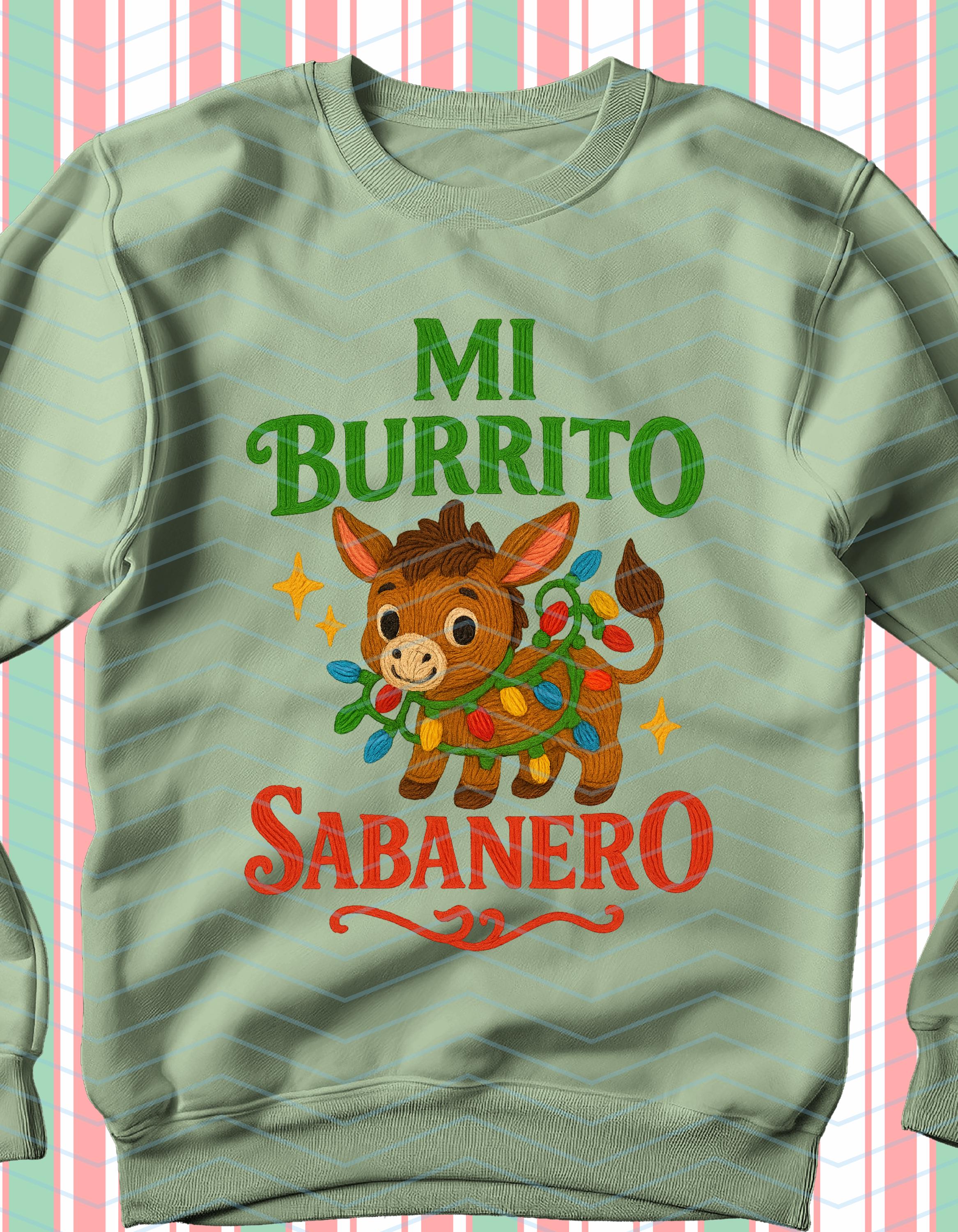 Mi Burrito Sabanero PNG | Mexican Christmas Donkey Design (digital ...