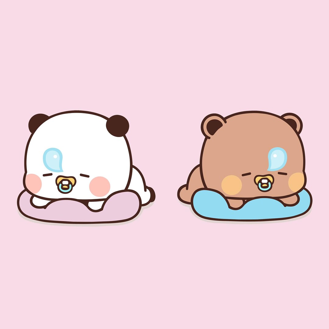 Bubu and Dudu Bear Panda Couple Love PNG Images High Definition, Kawaii ...