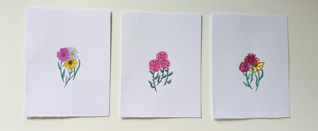 Customizable Flower Arrangement Card - Etsy
