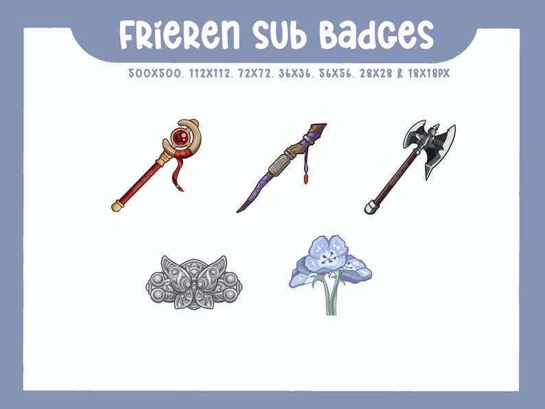 5 Elf Journey Twitch Sub/bit Badges Emotes,elven Mage Beyond Journey’s ...